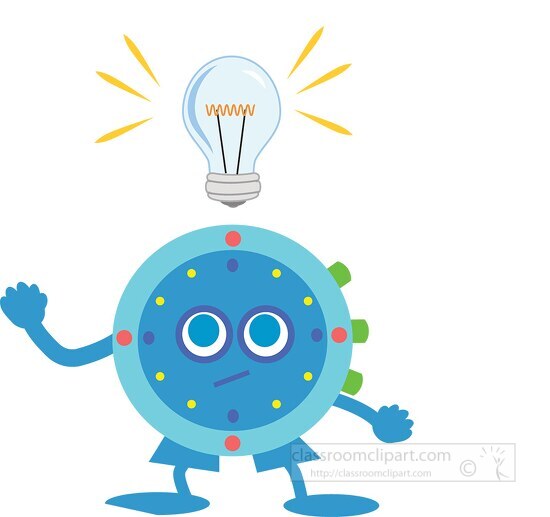 fun-watch-character-thinking-light-bulb-clipart-81621.eps - Classroom ...