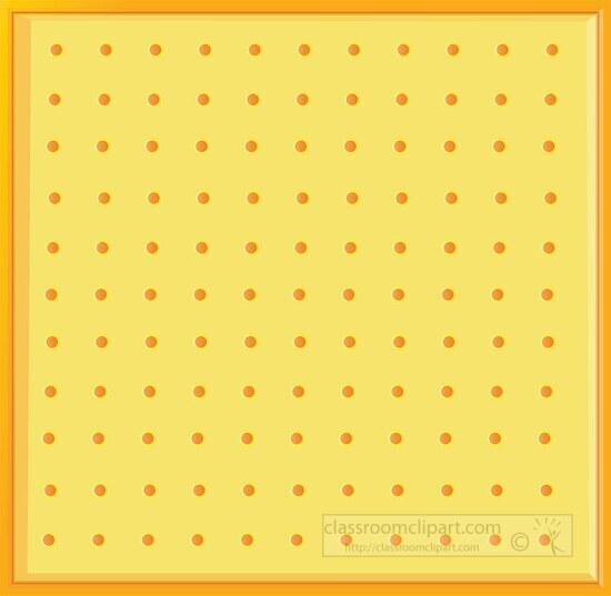 geoboard yellow clipart 7151112 - Classroom Clip Art