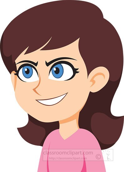 girl_character_confident_expression_clipart - Classroom Clip Art
