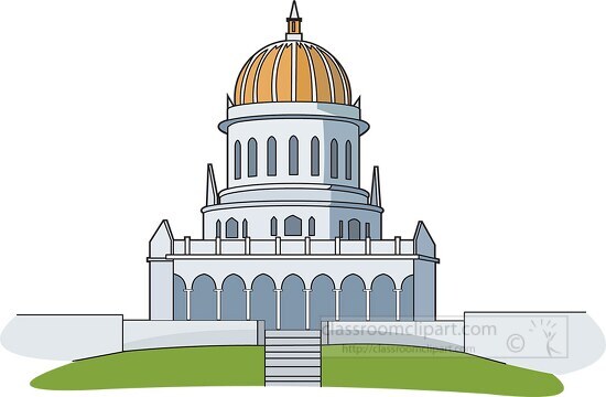 haifa bahai shrine israel 2 - Classroom Clip Art