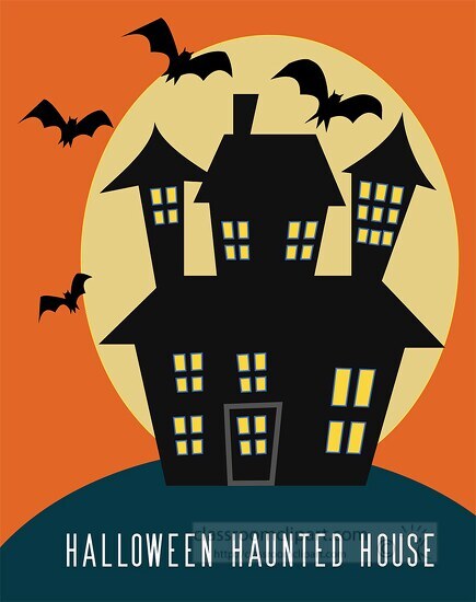 Halloween Clipart - halloween haunted house classroomclipart