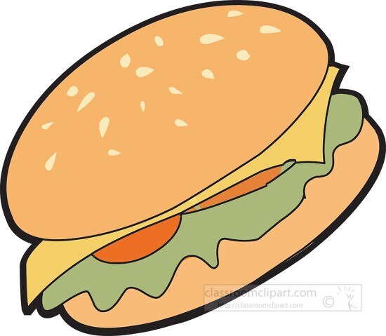Hamburger clipart - Classroom Clipart