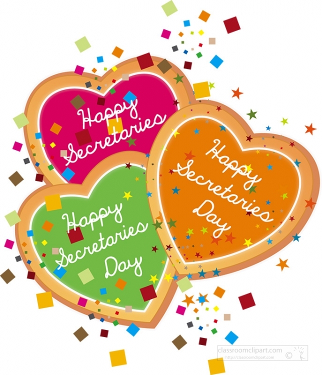 happy secretaries day cookies clipart 2 - Classroom Clip Art