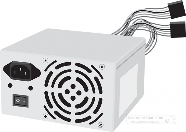 hard drive smps color gray - Classroom Clip Art