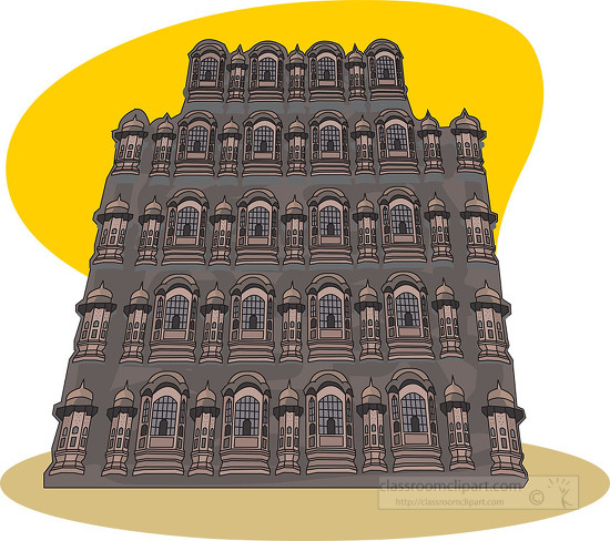 Hawa Mahal Clipart - Classroom Clipart