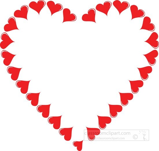 heart shaped border clipart - Classroom Clip Art