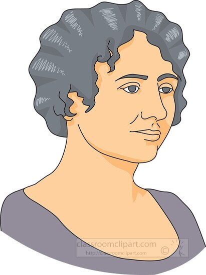helen keller author - Classroom Clip Art