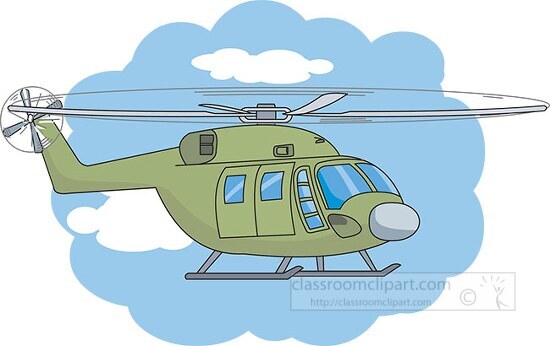 helicopter flying 827 04 - Classroom Clip Art