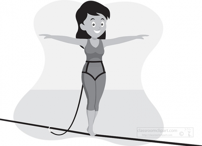 Free highline slackline exstreme sports gray color - Classroom Clipart
