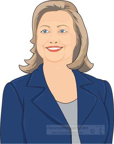 hilary clinton first lady - Classroom Clip Art