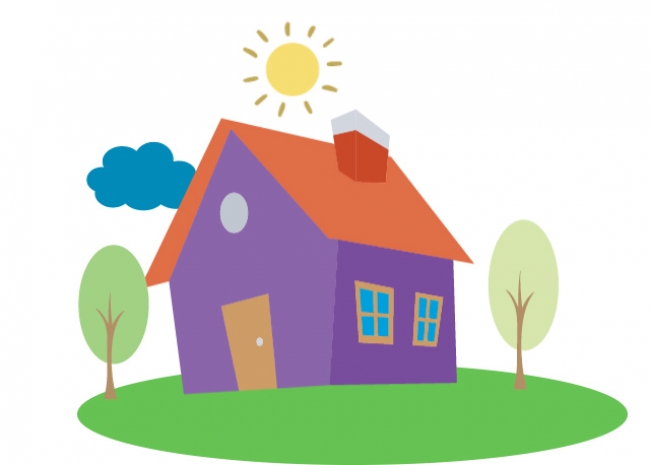 house animation clouds sky 2 - Classroom Clip Art