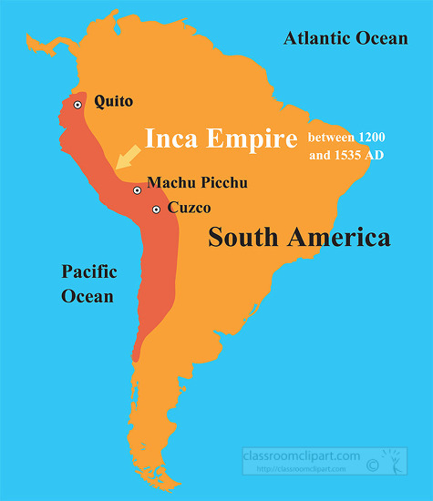 inca civilization map clipart - Classroom Clipart