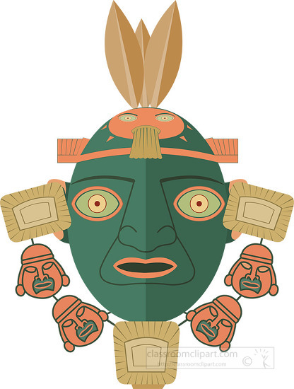 inca civilization mask clipart - Classroom Clipart