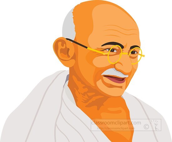 mahatma gandhi - Classroom Clip Art