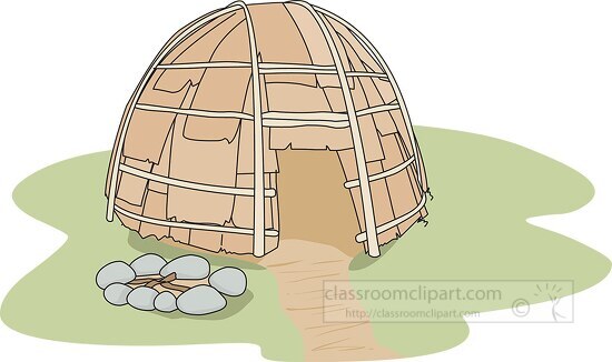 Free indian wigwam - Classroom Clipart