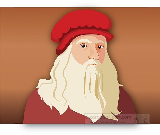 inventor leonardo da vinci clipart - Classroom Clip Art