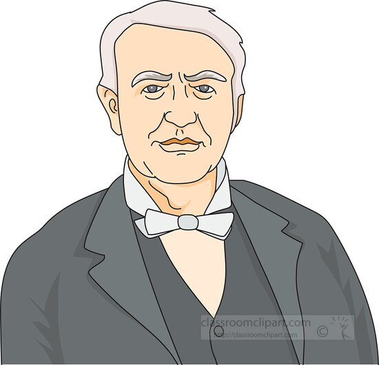 inventor thomas edison clipart - Classroom Clip Art