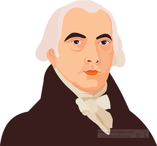james-madison-american-presidents-4-clipart - Classroom Clipart