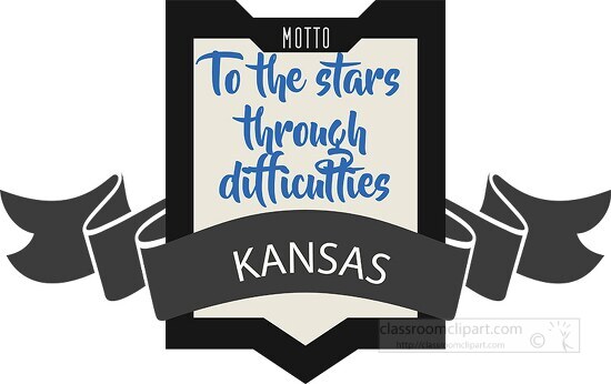 kansas state motto clipart image - Classroom Clipart