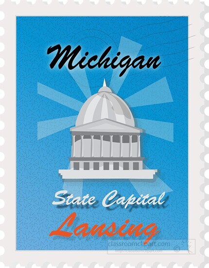 lansing michigan state capital - Classroom Clip Art