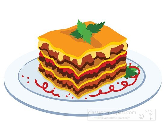 lasagna food clipart - Classroom Clip Art