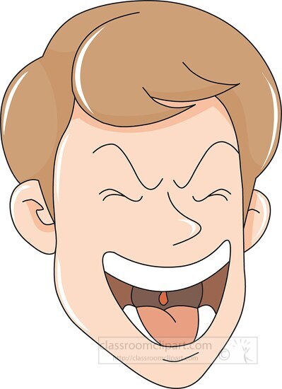 laugh facial expression clipart - Classroom Clip Art