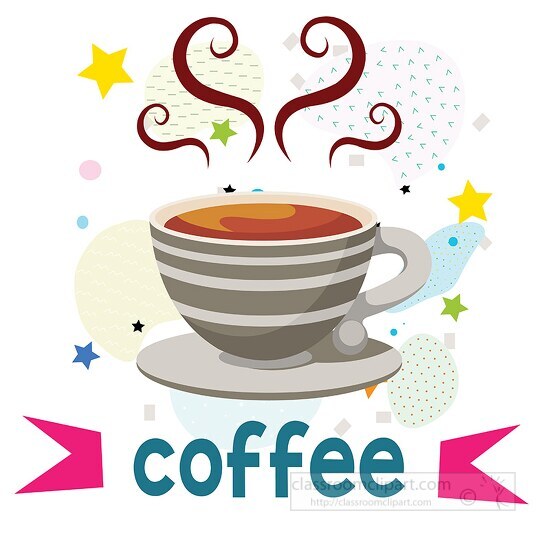 learning to read pictures and word coffee - Classroom Clip Art