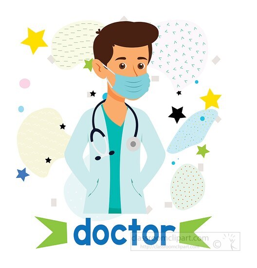 learning to read pictures and word doctor - Classroom Clip Art