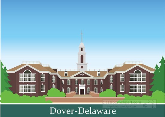 legislative hall state capitol dover delaware clipart - Classroom Clip Art
