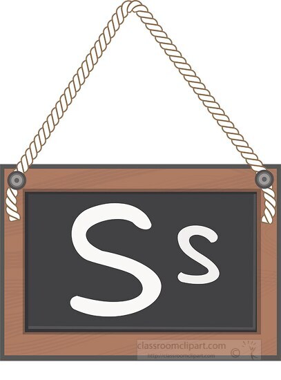 Letters on Hanging Chalkboard - letter S hanging black board with rope ...