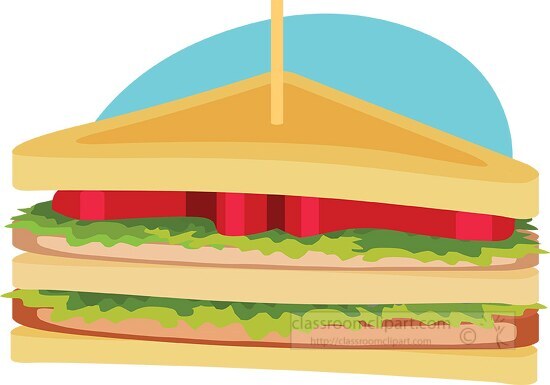 loaded ham sandwich clipart - Classroom Clip Art