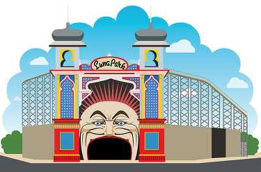 luna park melbourne clipart - Classroom Clip Art