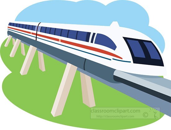 maglev train clipart - Classroom Clip Art