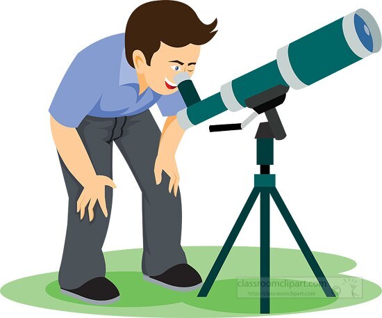 Space Clipart-man_using_telescope_to_view_solar_eclipse