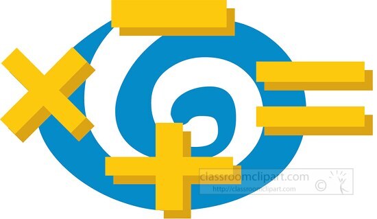math arithmetic signs 913 - Classroom Clip Art