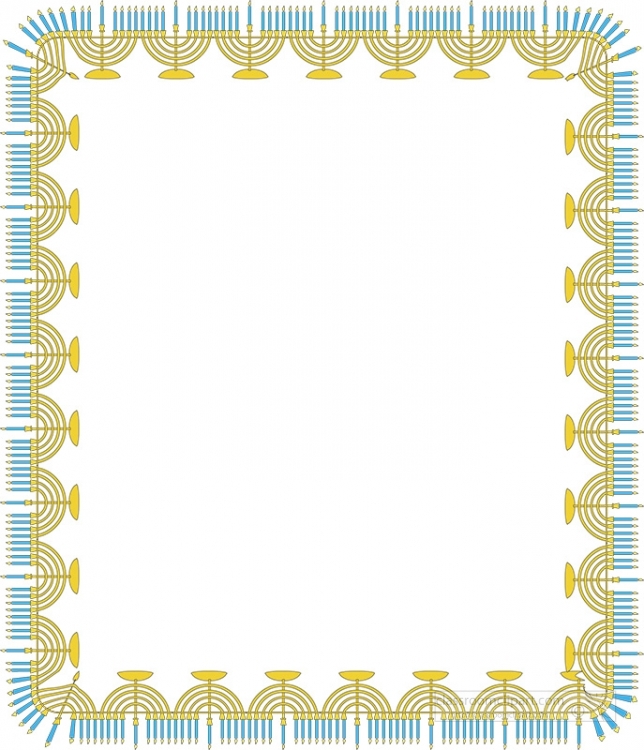 menorah_border_square.eps - Classroom Clip Art