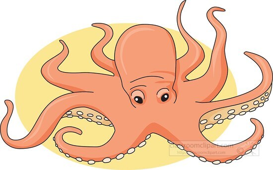 mollusks giant octopus 730 - Classroom Clip Art