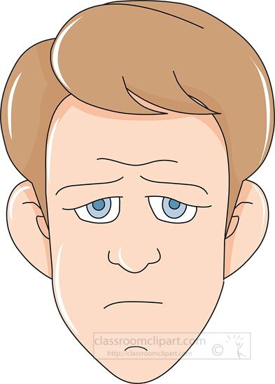 moody facial expression clipart - Classroom Clip Art