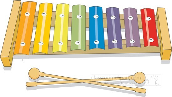 music instruments xylophone - Classroom Clipart