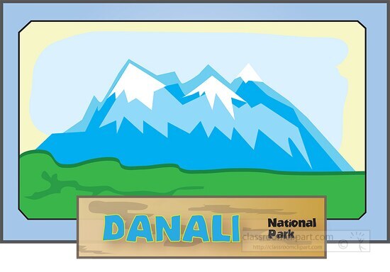 national_parks_sign_states-denali-3.eps - Classroom Clip Art