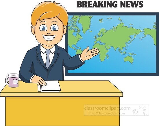 news reporter 2A - Classroom Clip Art