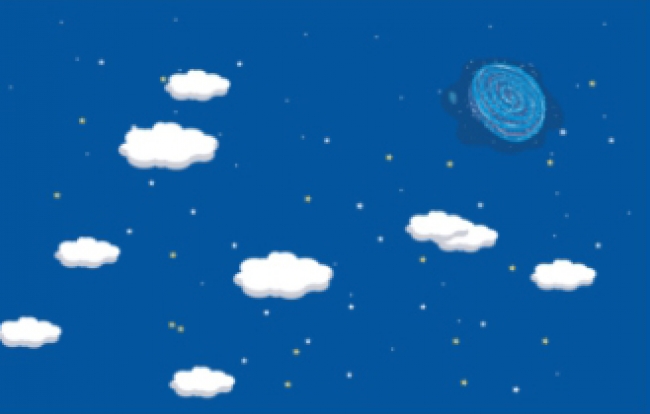 night sky stars animated clipart - Classroom Clip Art