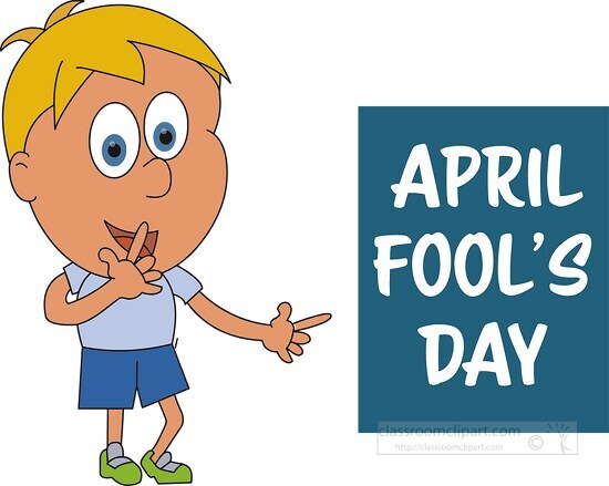 no talking please april fools copy - Classroom Clip Art