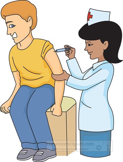 Medical Clipart - nurse giving patient injection