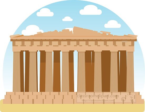parthenon ancient greece clipart - Classroom Clip Art