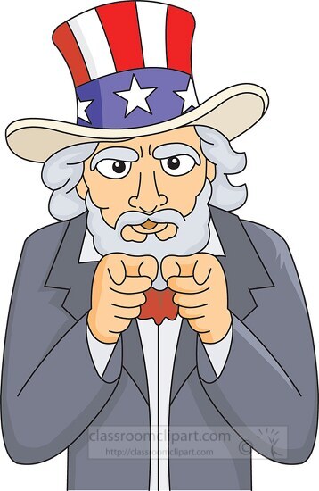 patriotic uncle sam clipart - Classroom Clipart