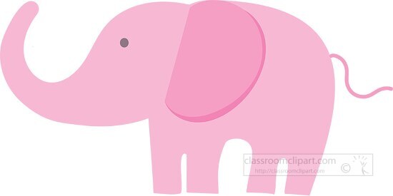 pink elephant - Classroom Clip Art