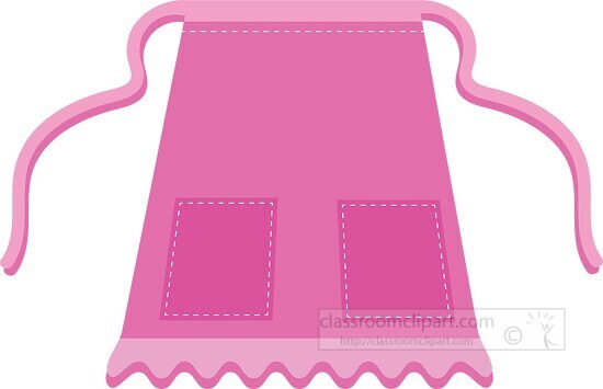 pink half style apron clipart 48 - Classroom Clip Art