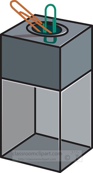 platic paper clip holder clipart - Classroom Clip Art