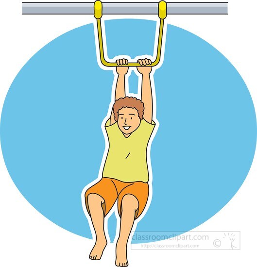 playground hanging monkey bars - Classroom Clip Art